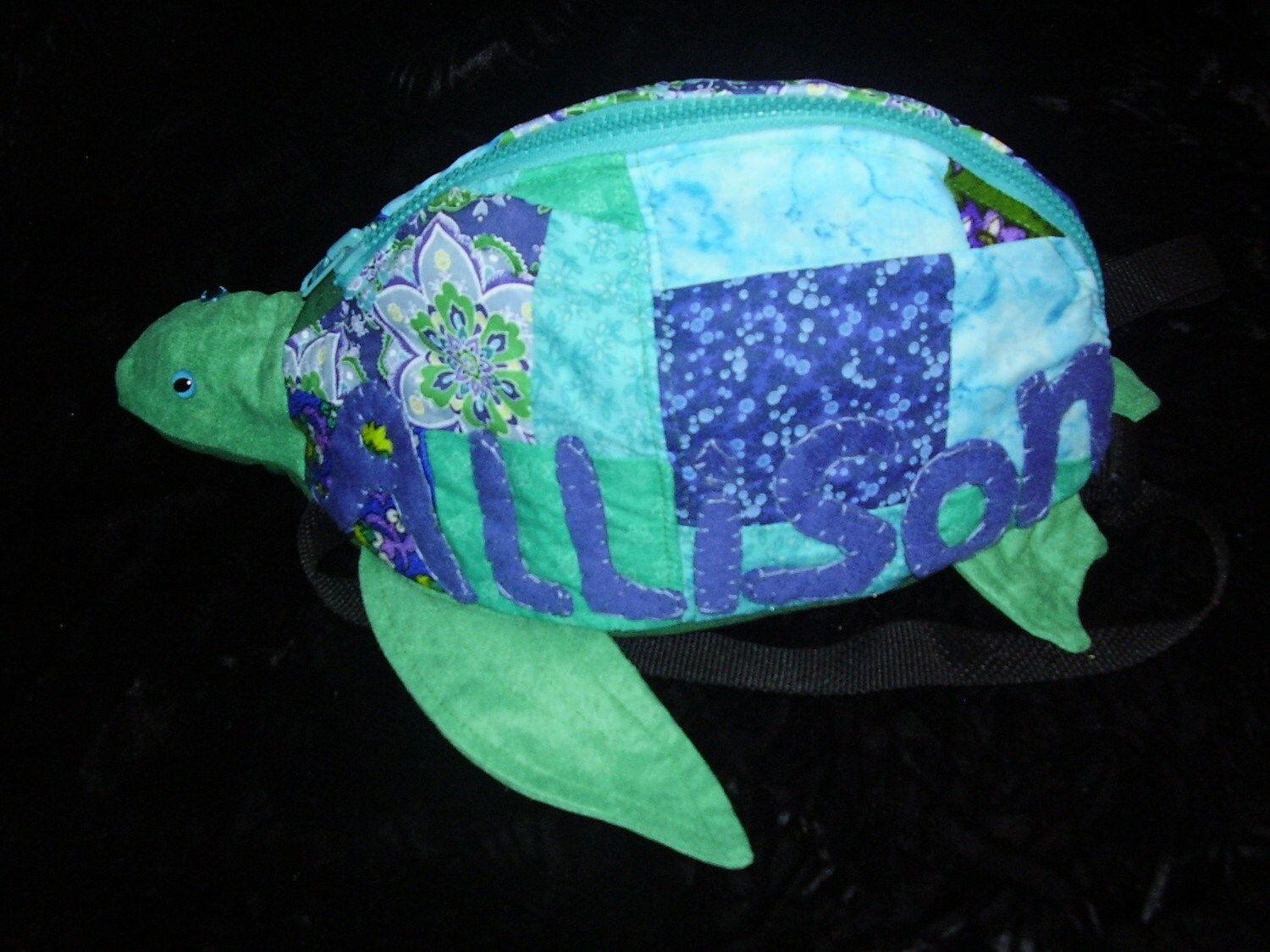 Patchwork Peace Turtle Backpack - Etsy
