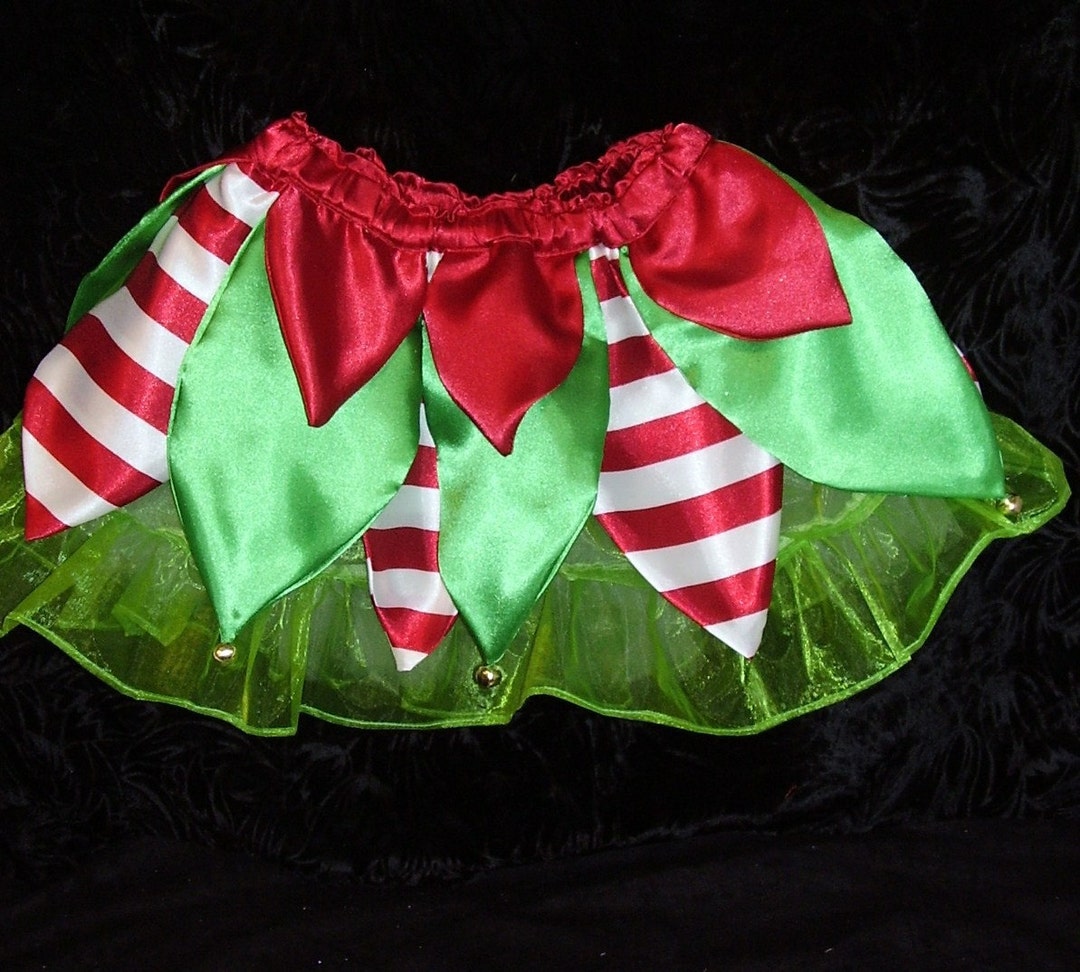 Girls' Christmas Elf Skirt - Etsy