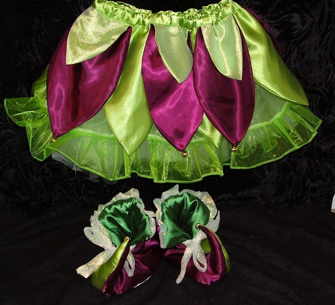 Jingle Bell Skirt With Elf Slippers- Toddler Sizes- 1-4t - Etsy
