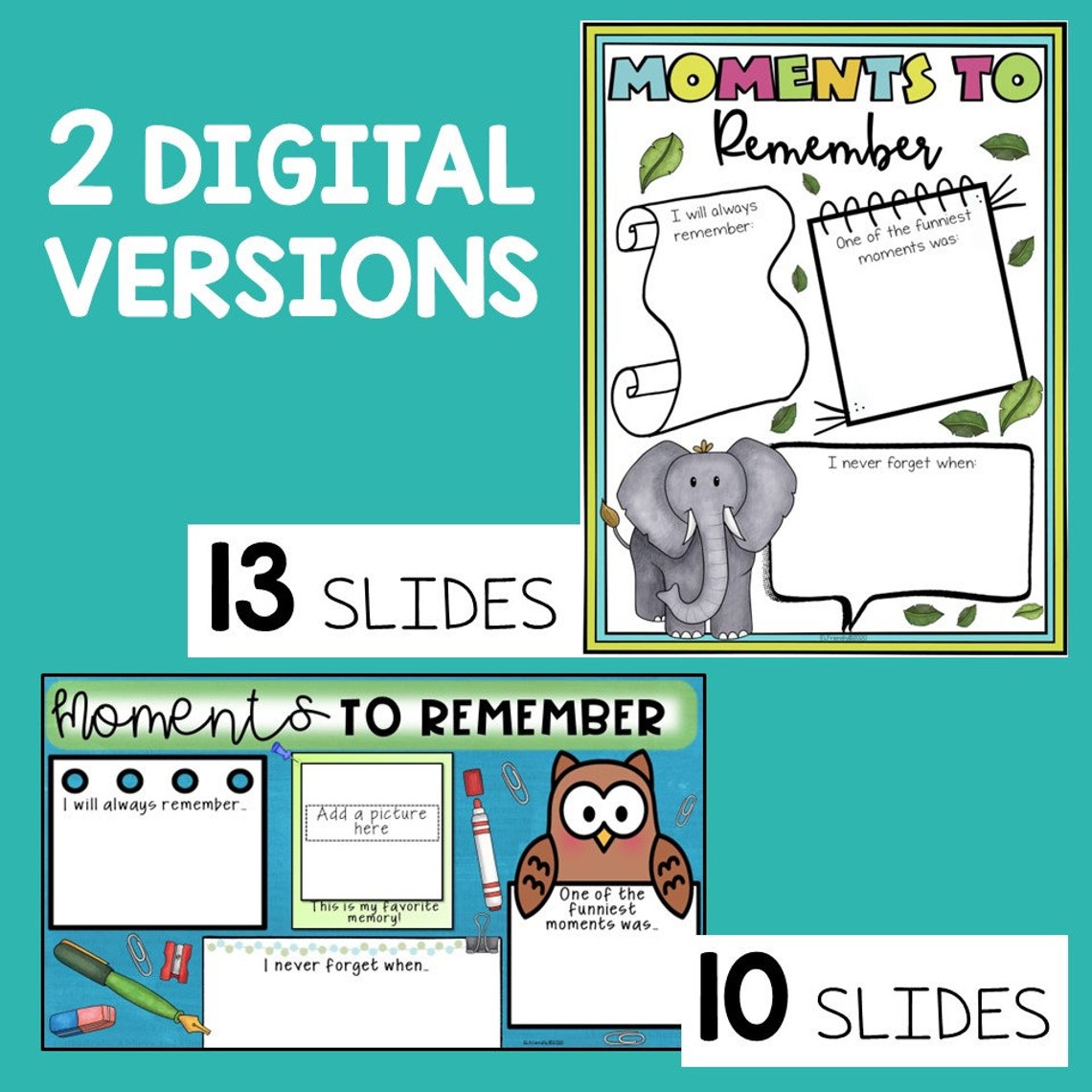 End of the Year Activities High School Middle School Print Digital ...