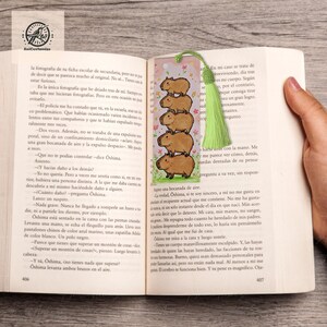 Cute Capybara Bookmark, Capybara Lover Gift, Gift for Bookish, Book ...