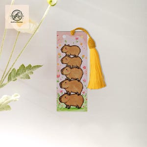 Cute Capybara Bookmark, Capybara Lover Gift, Gift for Bookish, Book ...