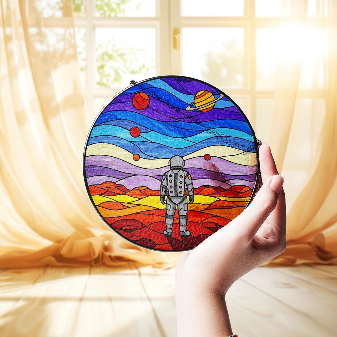 Astronaut Glass Decor, Space Lover Gift, Astronaut Gift, Space ...