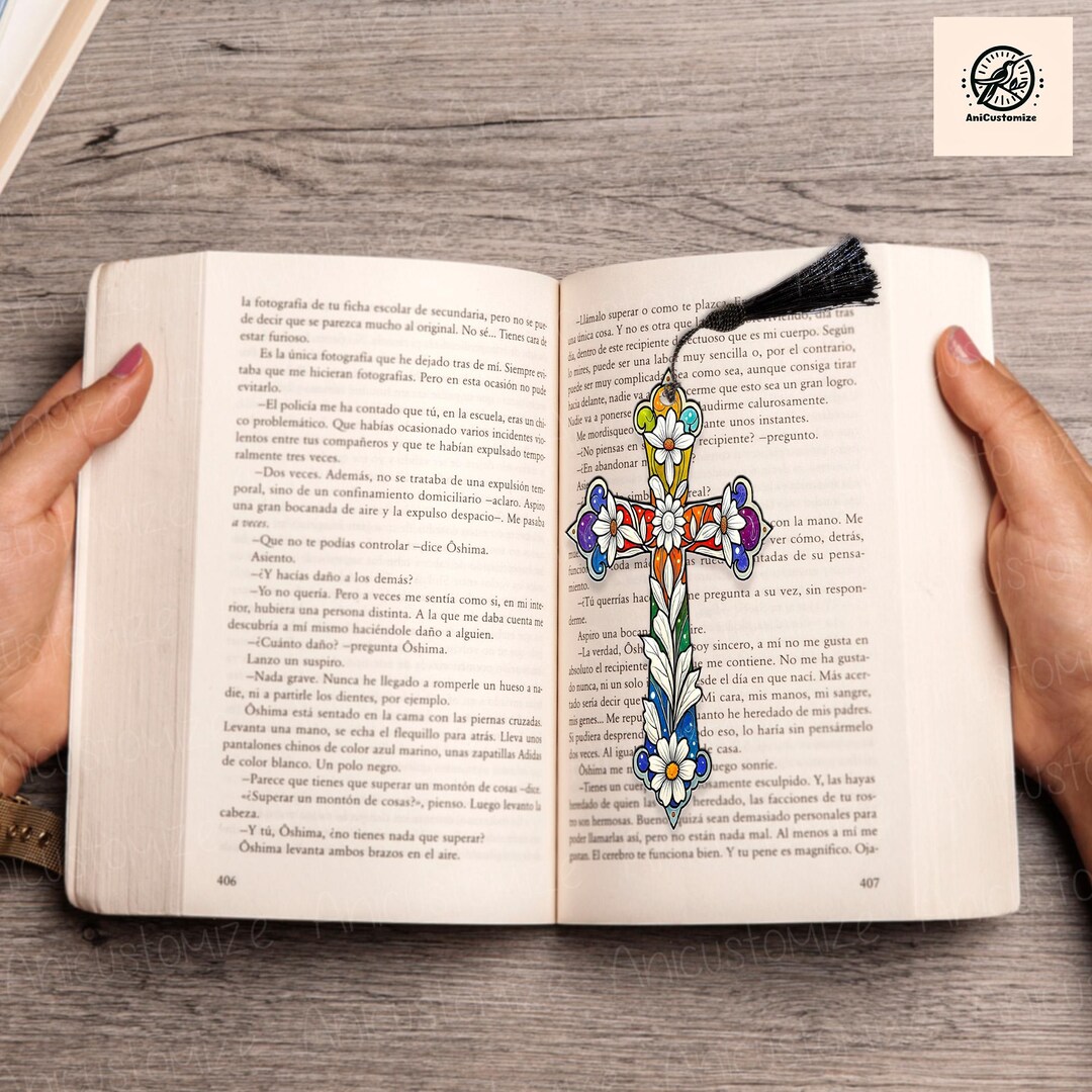 Christian Cross Bookmark, Christian Bookmark Gift, Bookish Gift, Book ...