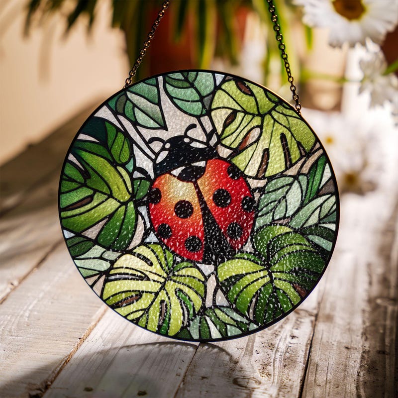 Ladybug Suncatcher - Etsy