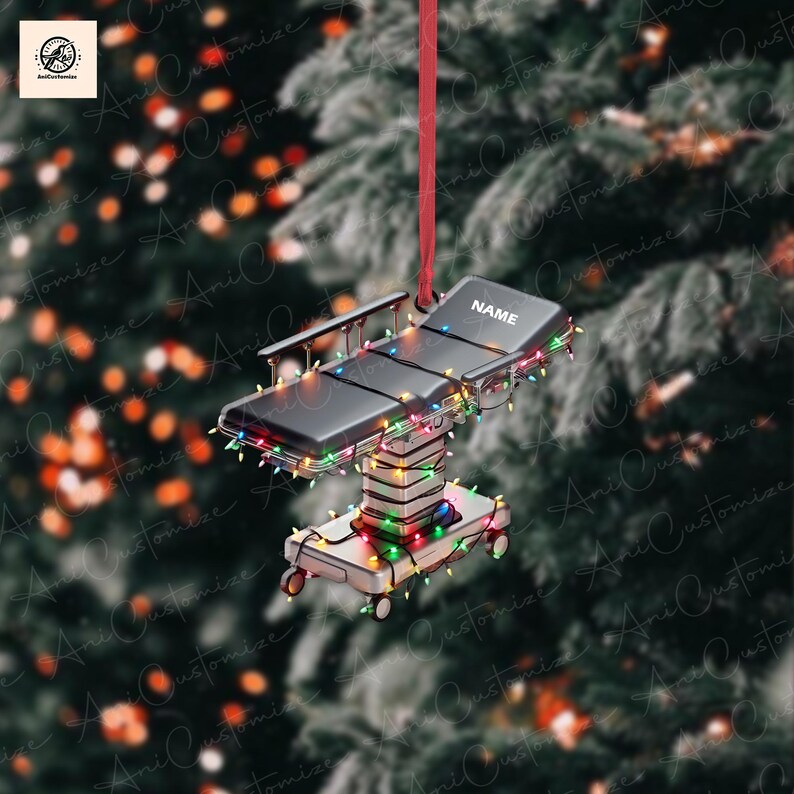 Personalized Operating Table Christmas Ornament, Doctor Nurse Gift ...