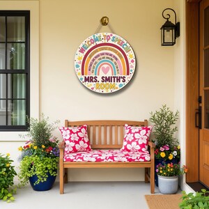 Custom Welcome to Speech Room 3D Laser Cut Door Sign, Rainbow Door ...