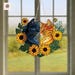 Black Raven Couple Among Sunflower GLASS Suncatcher, Raven Couple Decor ...