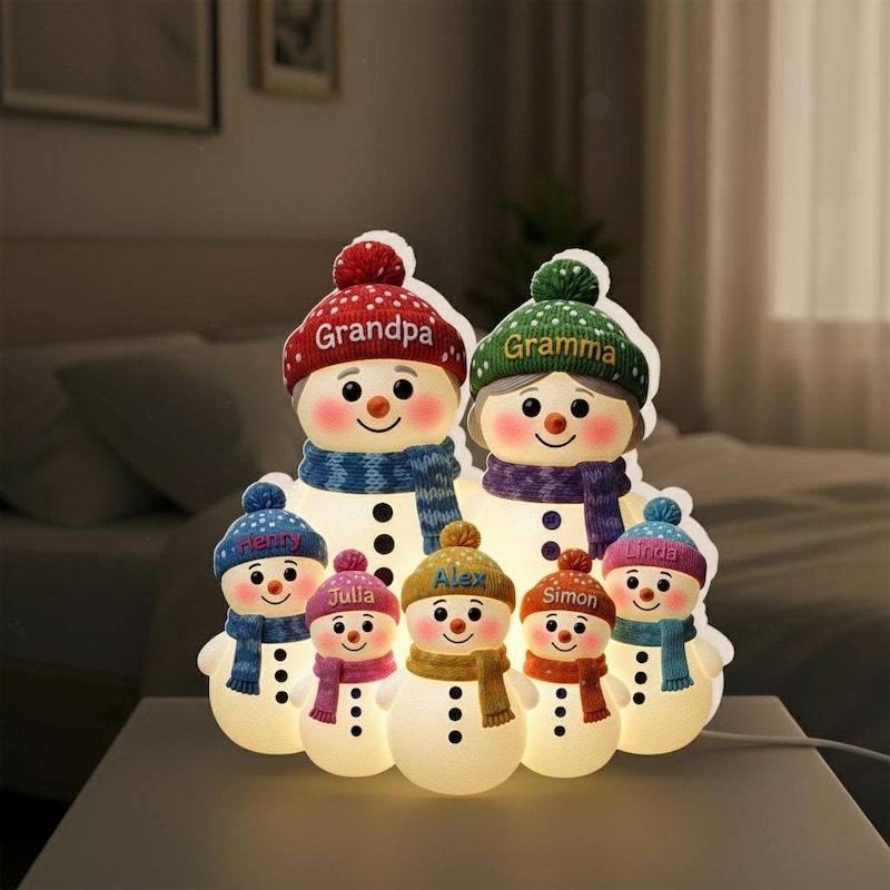 Snowman Led Home Decor - Etsy