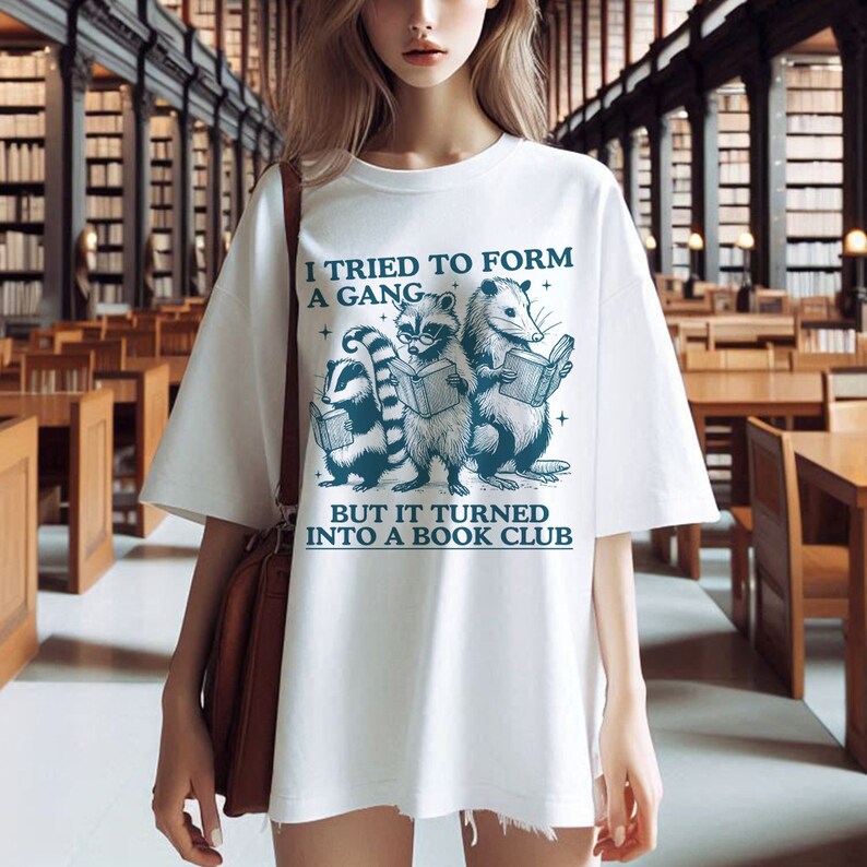 Funny Book Club Png, I Tried to Form A Gang but It Turned Into Book ...