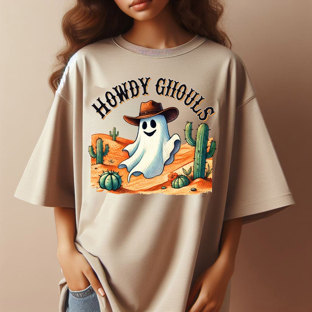 Howdy Ghouls Png, Cowboy Ghost Png, Western Ghost Png, Funny Halloween ...