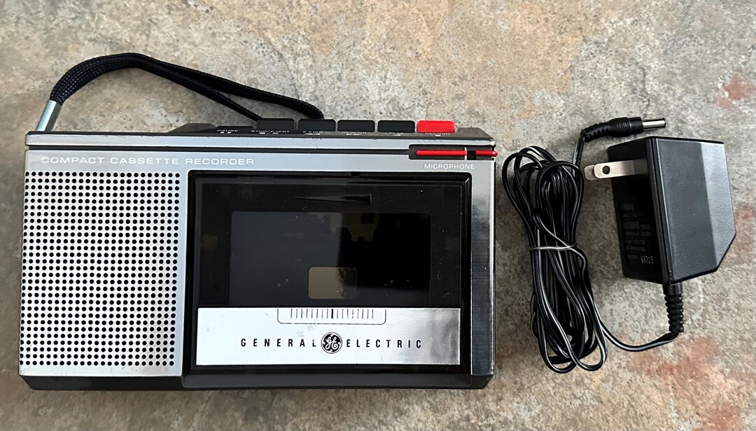 Vintage GE General Electric Model No: 3-5300B Compact Cassette Tape ...