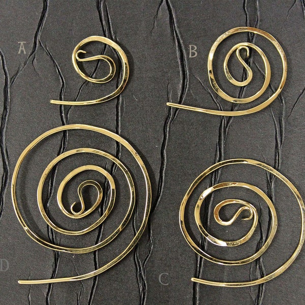Spiral Hoops - Etsy