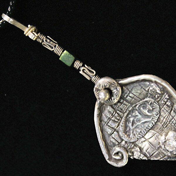 Metal Clay Pendant - Etsy