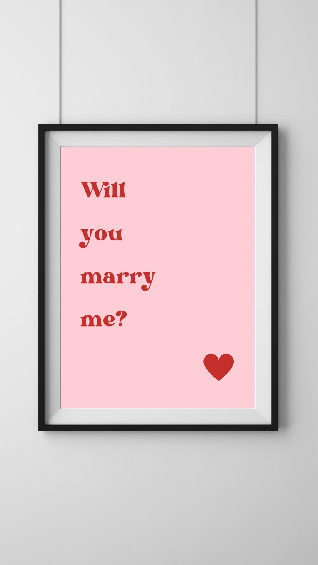 Will You Marry Me Print - Etsy
