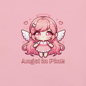 Angel in Pink T-shirt - Etsy
