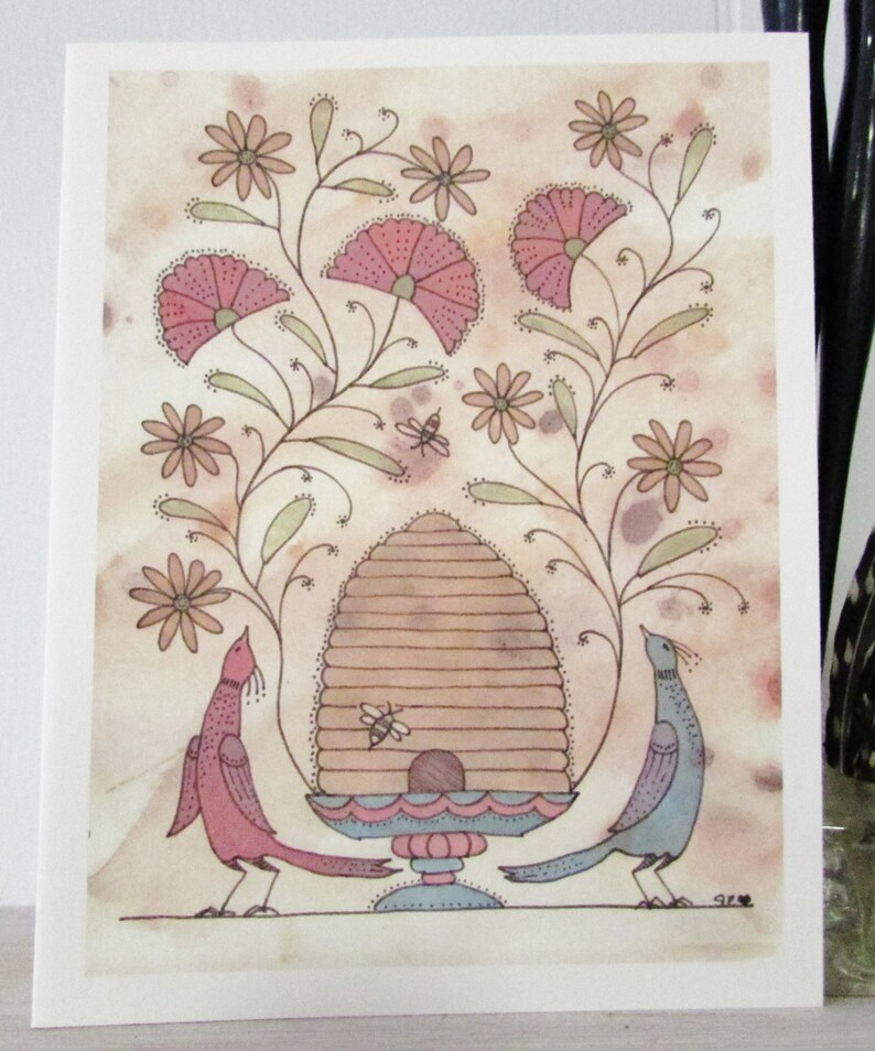 Bee Hive Note Cards Blank Set of 4 With Envelopes Assorted - Etsy