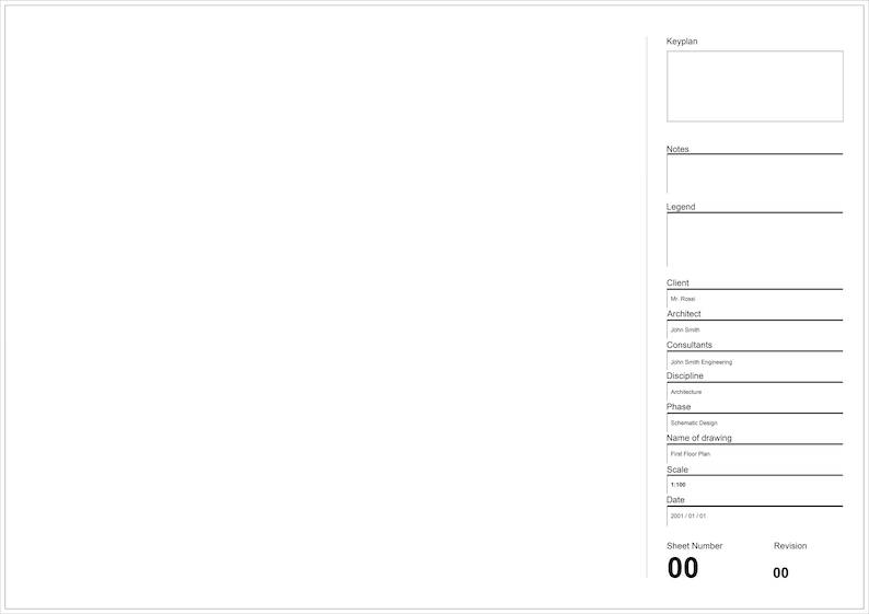 Autocad Title Block Template 1 Block, 5 ISO Standard Sheets ...