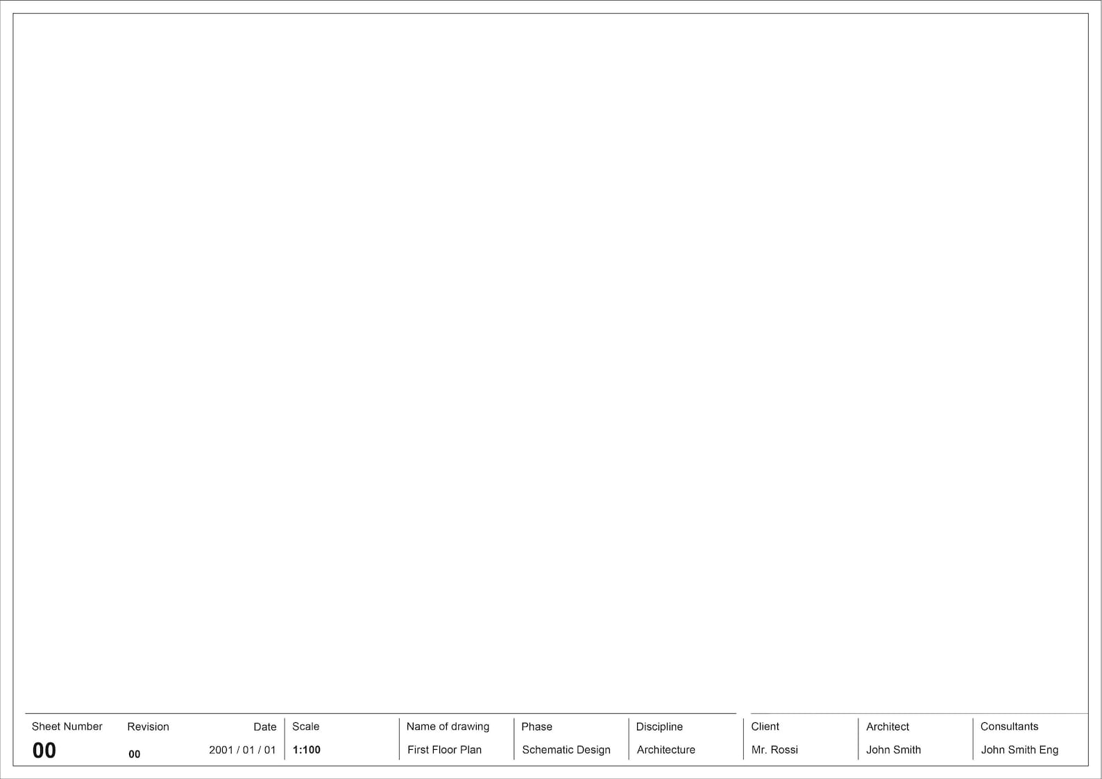 Autocad Title Block Template 1 Block, 5 ISO Standard Sheets ...