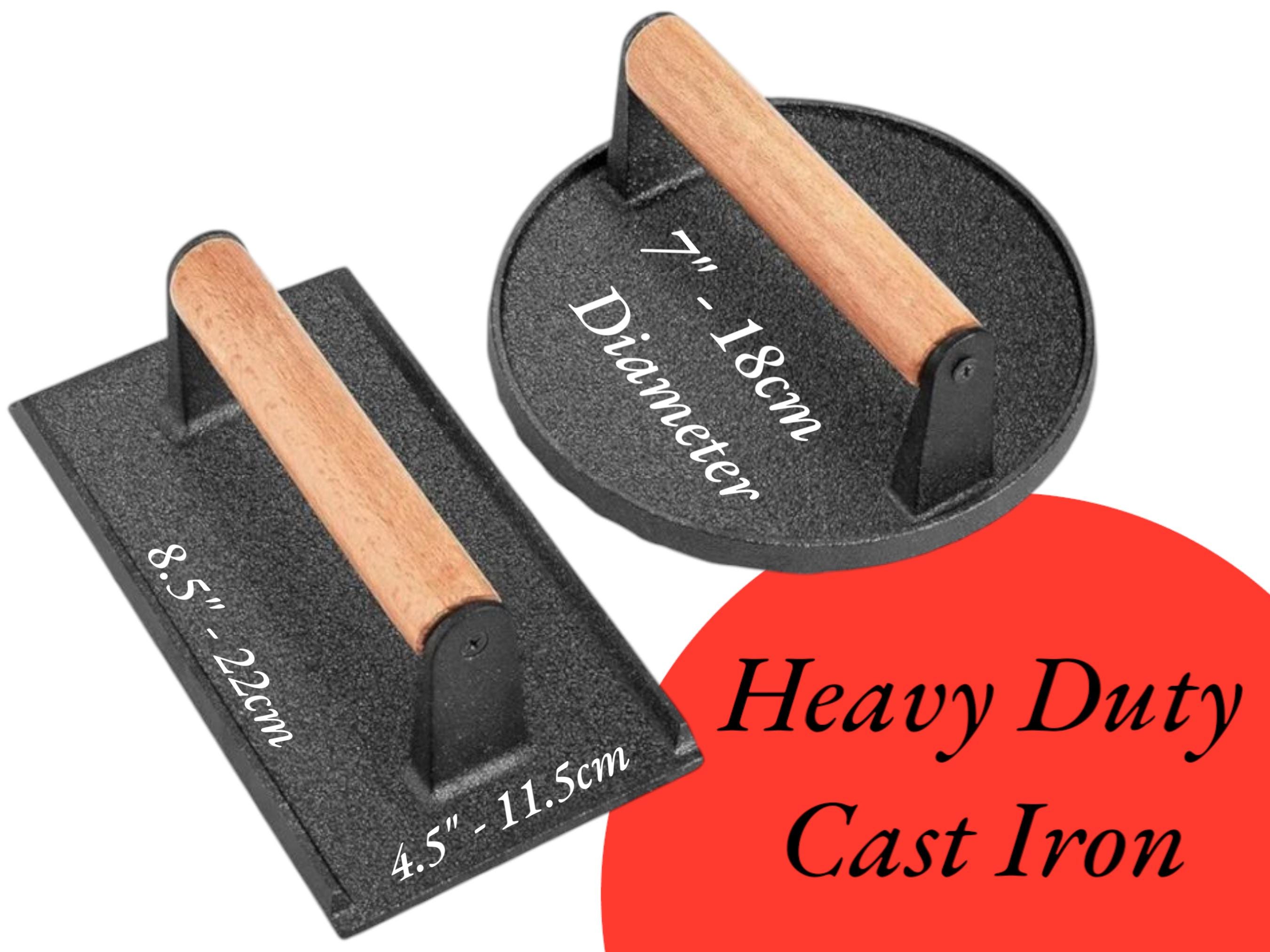 Personalized Cast Iron Burger Press - Custom Engraved Smash Burger ...