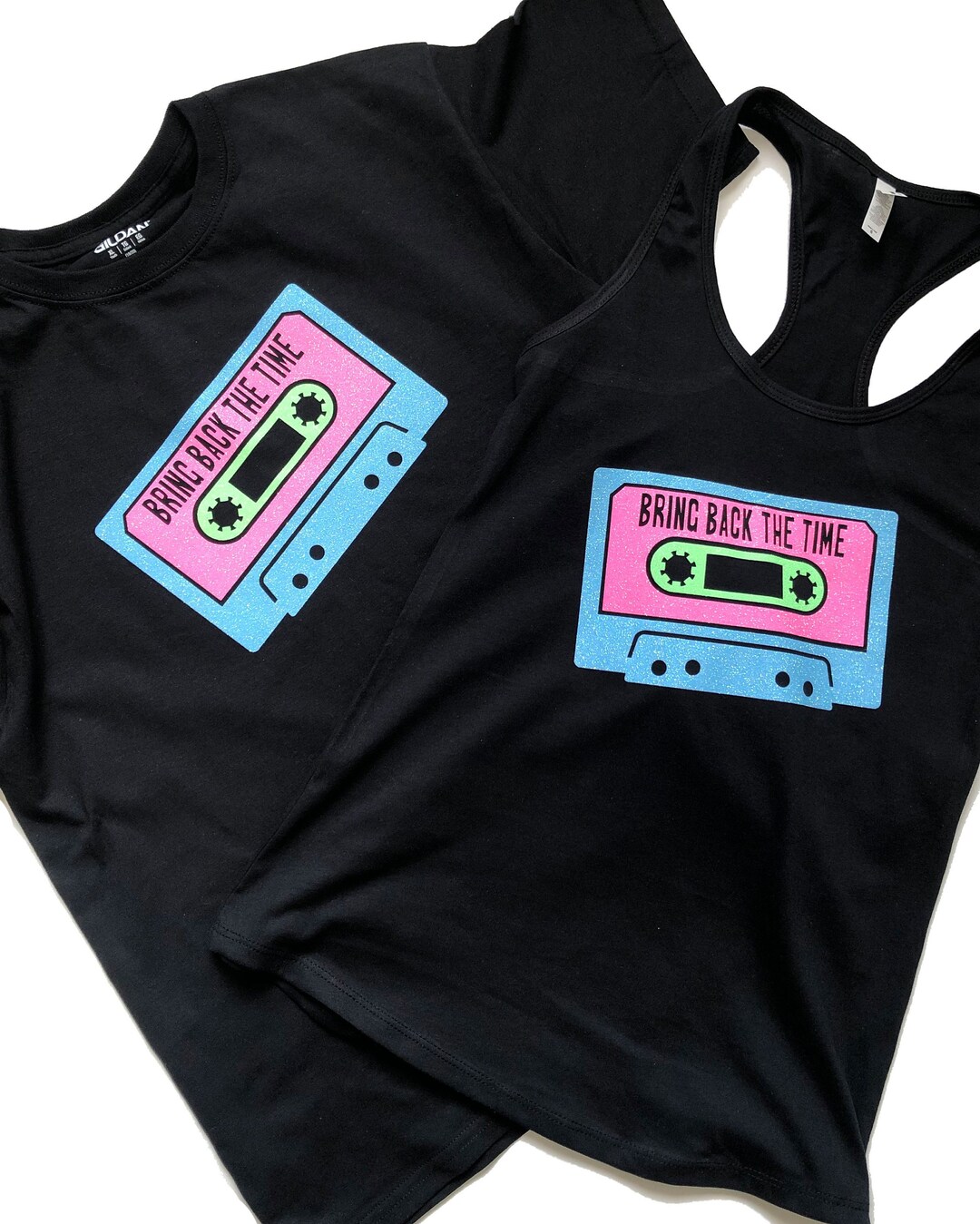 SALE - Mix Tape Retro Music Themed Neon Shirt 80's Baby- FREE SHIPPING Over 35 - Etsy