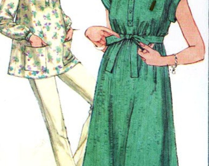 80's Vintage Sewing Pattern Simplicity 9427 Maternity Pattern Bust 34 ...