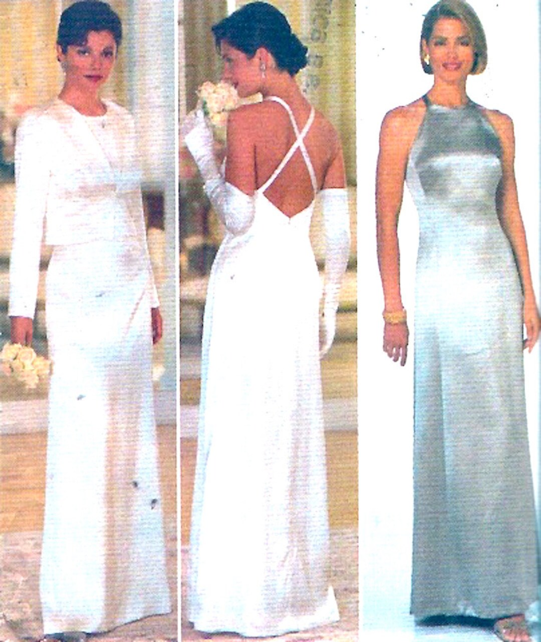 Butterick 5305 Evening Gown Jacket Sewing Pattern Designer Nicole ...