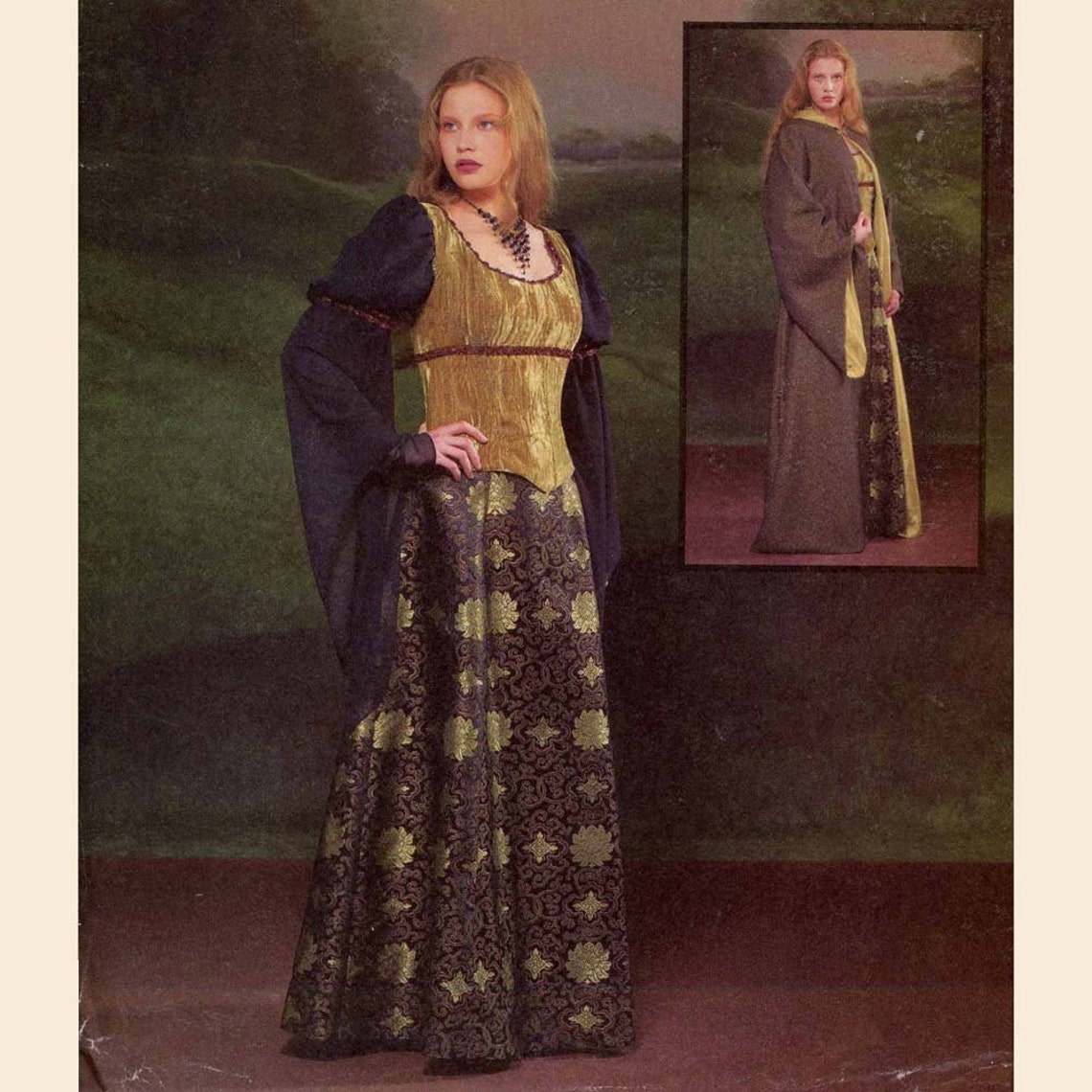 Medieval Costume Wedding Dress Sewing Pattern Mccalls 4340 Sz 6 to 12 ...