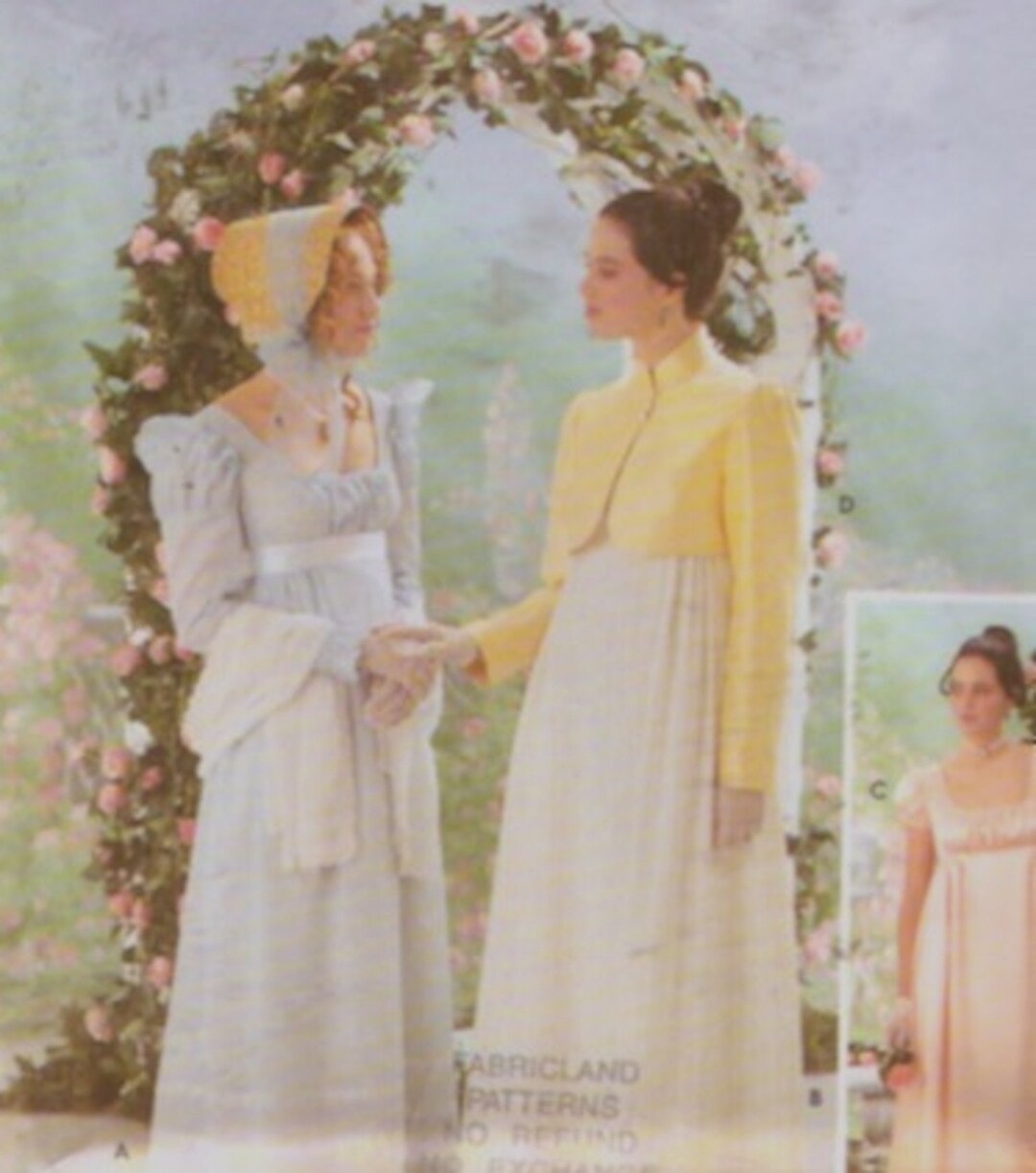 Simplicity 9221 Regency Costume Sewing Pattern Historical Gown Wedding ...