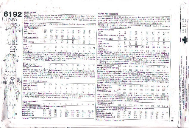 Simplicity 8192 sewing pattern Renaissance Faire costume | Etsy