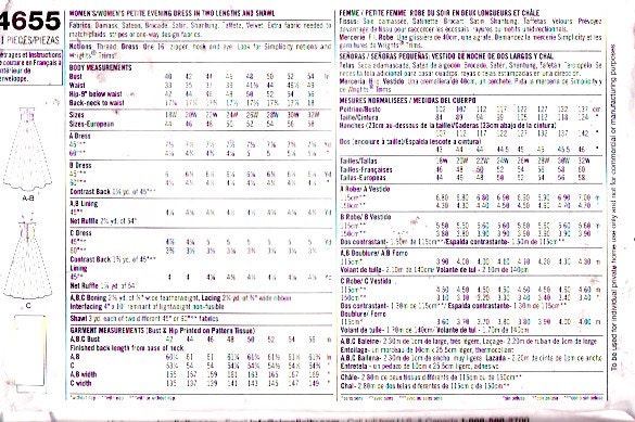 Simplicity 4655 Sewing Pattern Dress Shawl Plus Size 18W to - Etsy Canada