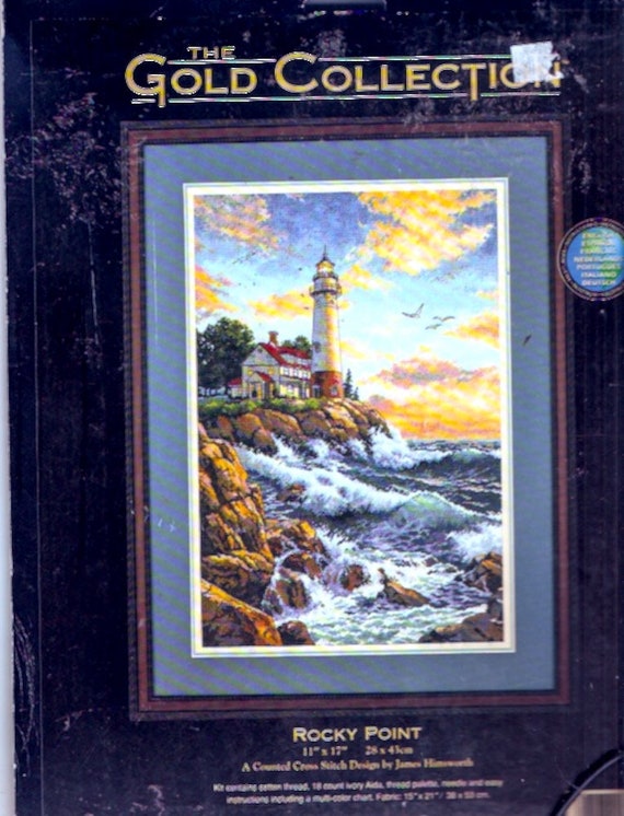 Rocky Point Lighthouse Dimensions Gold Collection 3895 90s Era | Etsy