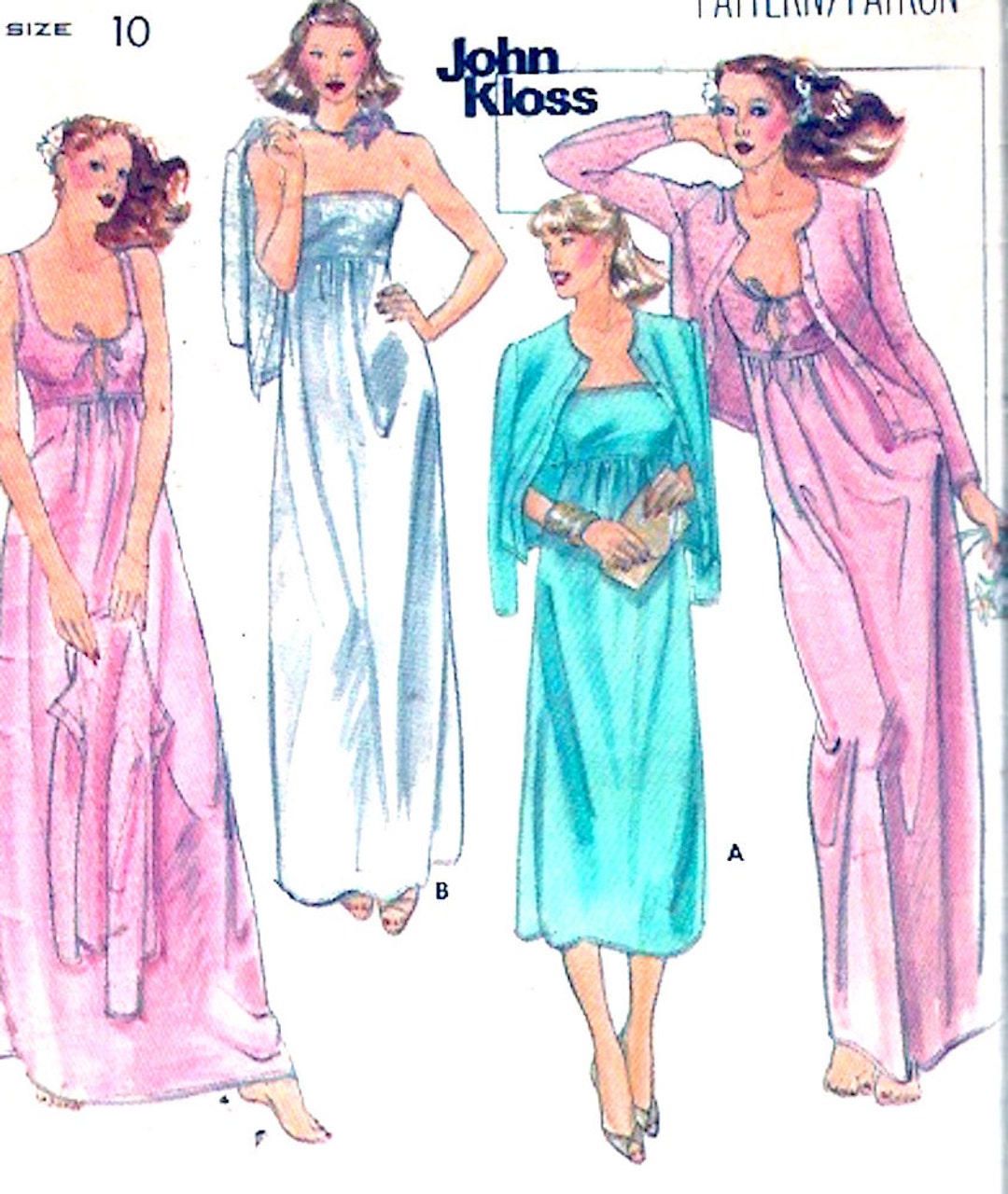 John Kloss Butterick 5703 Sewing Pattern: Knit Dress & Jacket, Size 10 ...