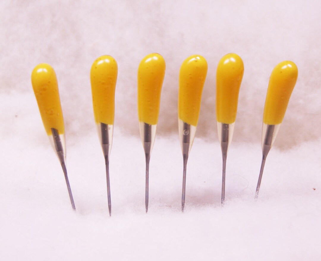 Felting Needles 40t YELLOW ALL-PURPOSE Single Point 6 Pack - Felt Alive ...