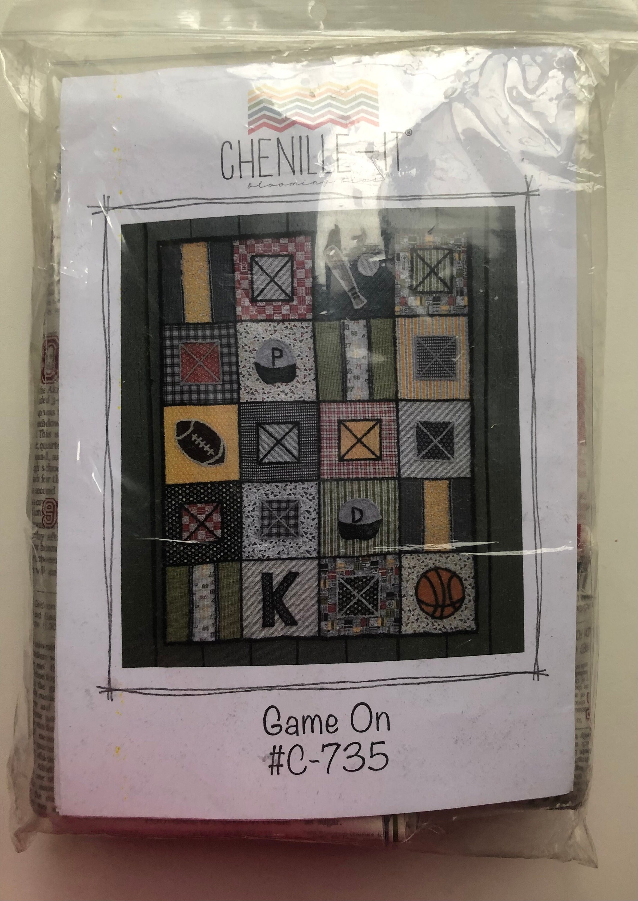 Chenille-it Game on C-735 Pattern and Kit by Blooming Bias - Etsy