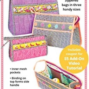 Open Wide 2.0 Zippered Pouch Pattern 3 Sizes Byannie.com - Etsy