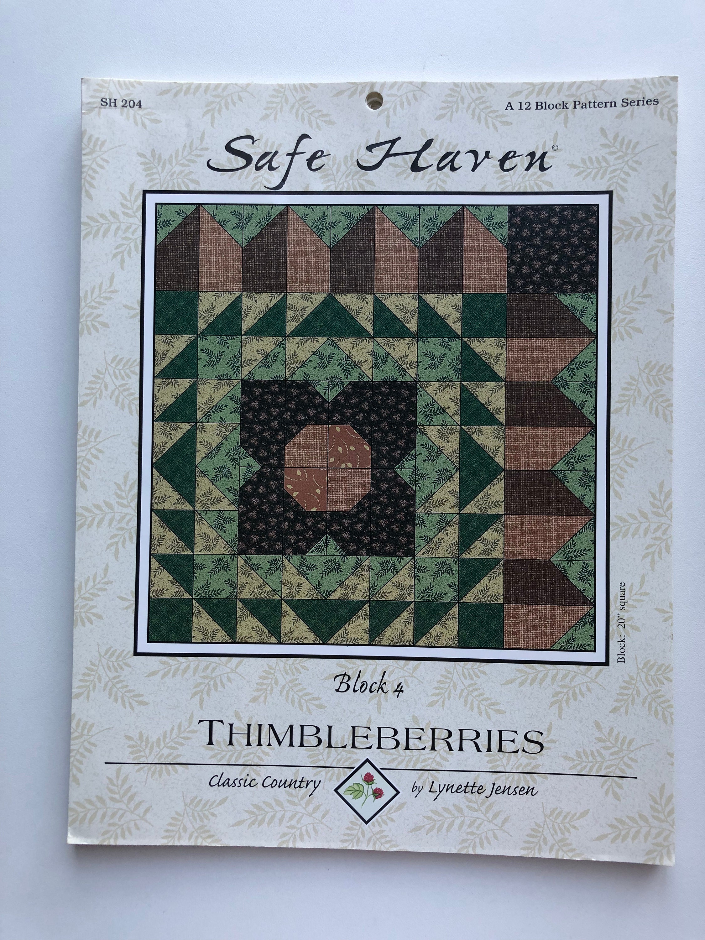 Safe Haven Thimbleberries Blocks Pattern by Classic Country Lynette ...