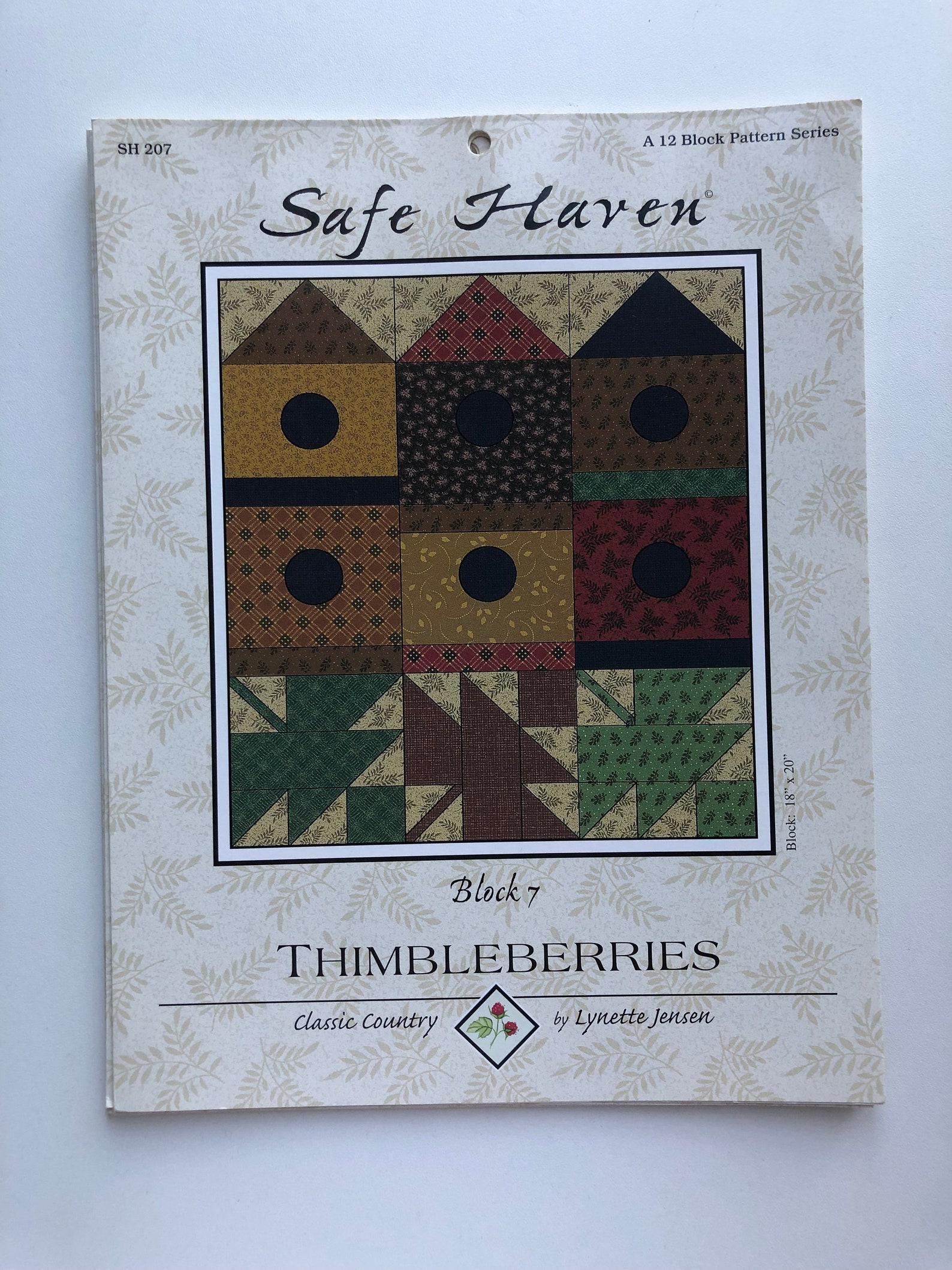 Safe Haven Thimbleberries Blocks Pattern by Classic Country Lynette ...