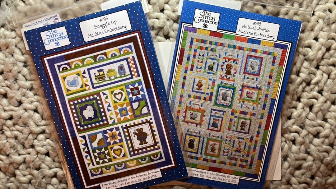 The Stitch Connection #316 Snuggle up or #318 Animal Antics Machine ...