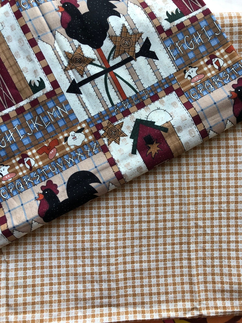 Rebecca Carter Quick as A Wink Farm Rooster Red Barn and - Etsy