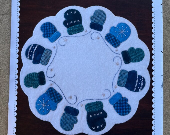 Wool Applique Kit welcome Thru the Year January Pattern by Buttermilk ...