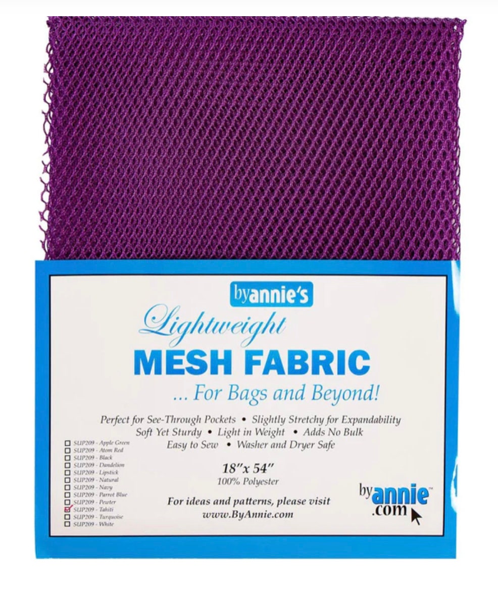 Byannie’s Lightweight Mesh Fabric for Bags and Beyond 18” X 54” 4 ...