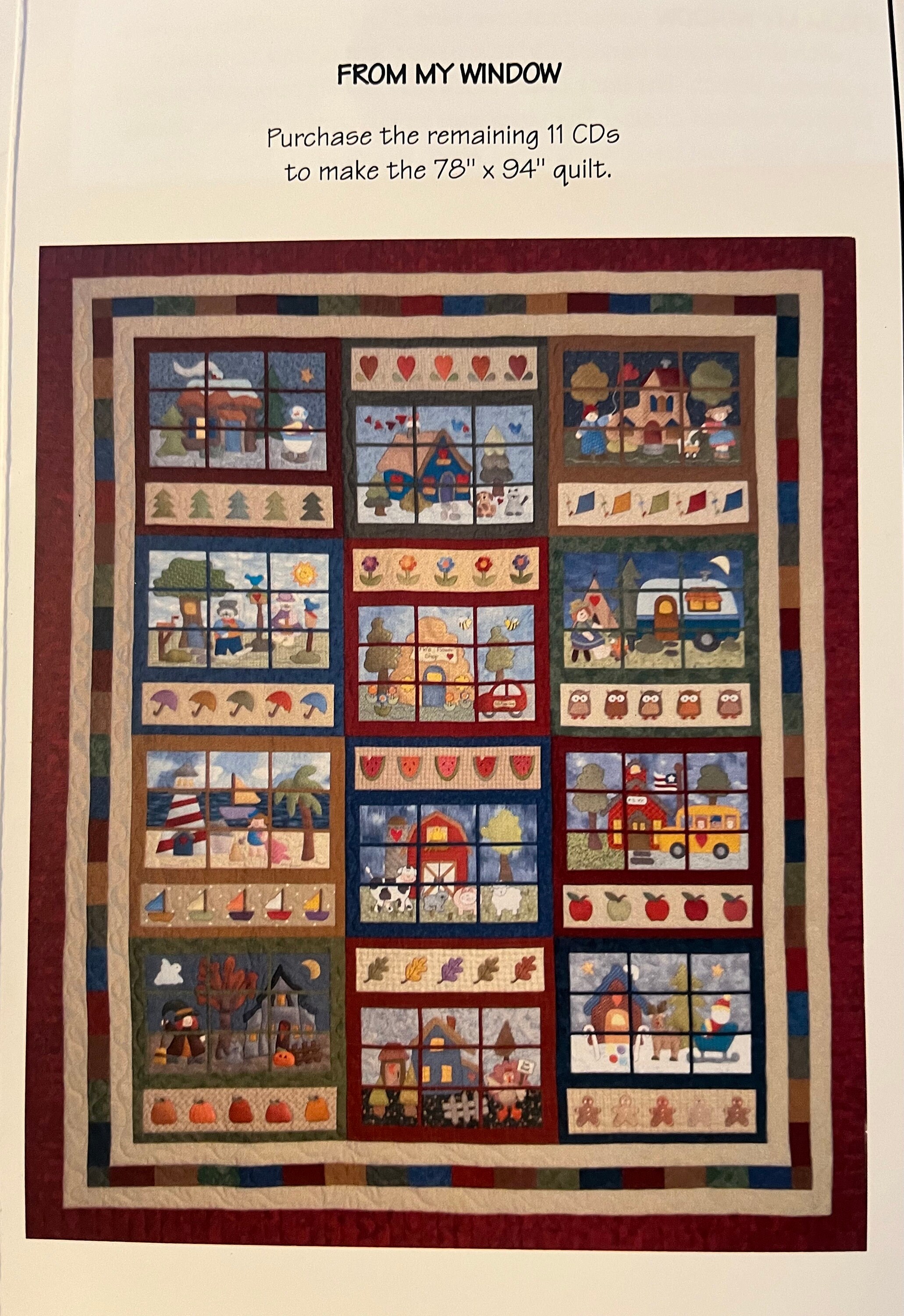 The Stitch Connection From My Window Machine Embroidery#322 Set of 12 ...