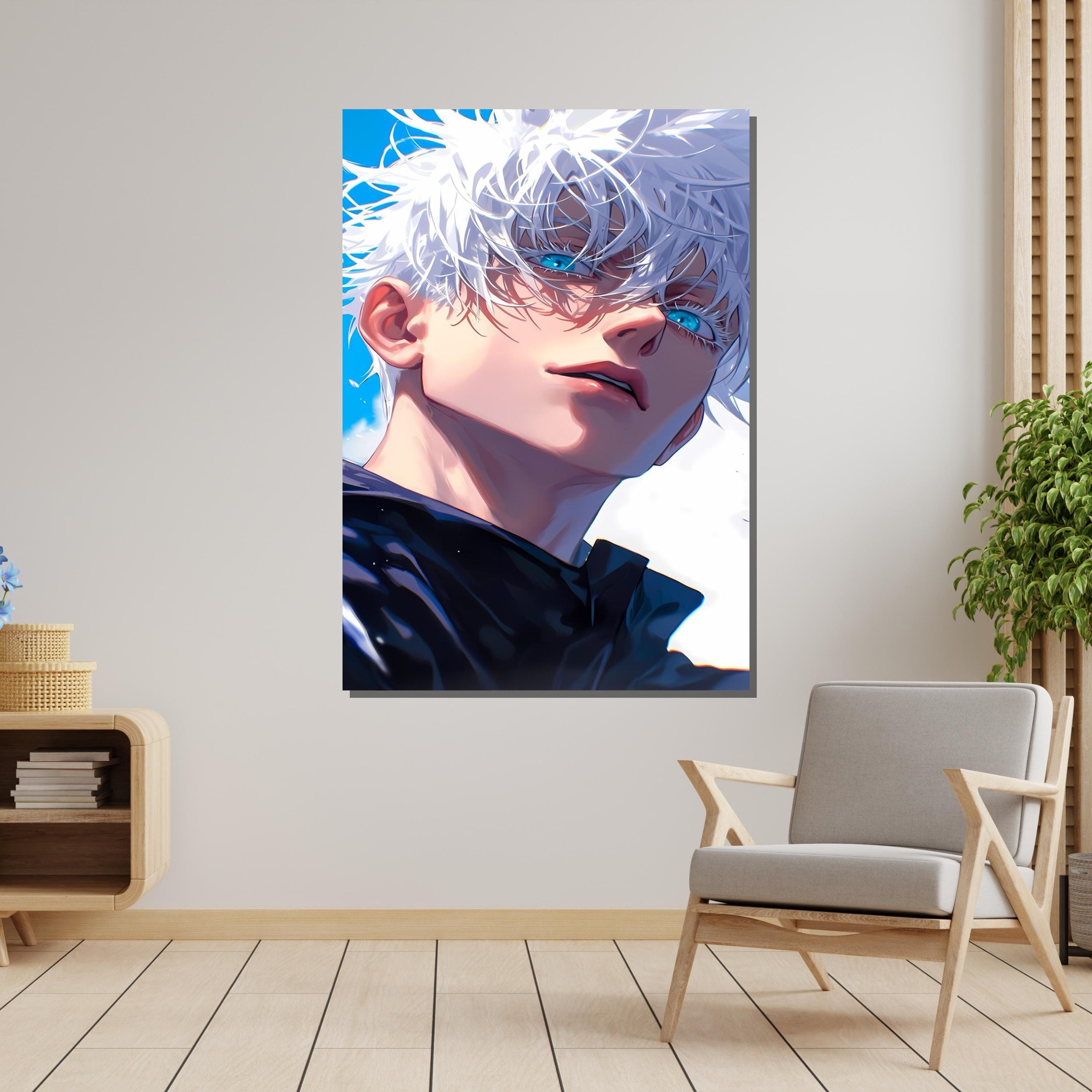 Gojo Satoru Canvas Wall Art, Home Decor, Art Print, Anime Fan Gift - Etsy