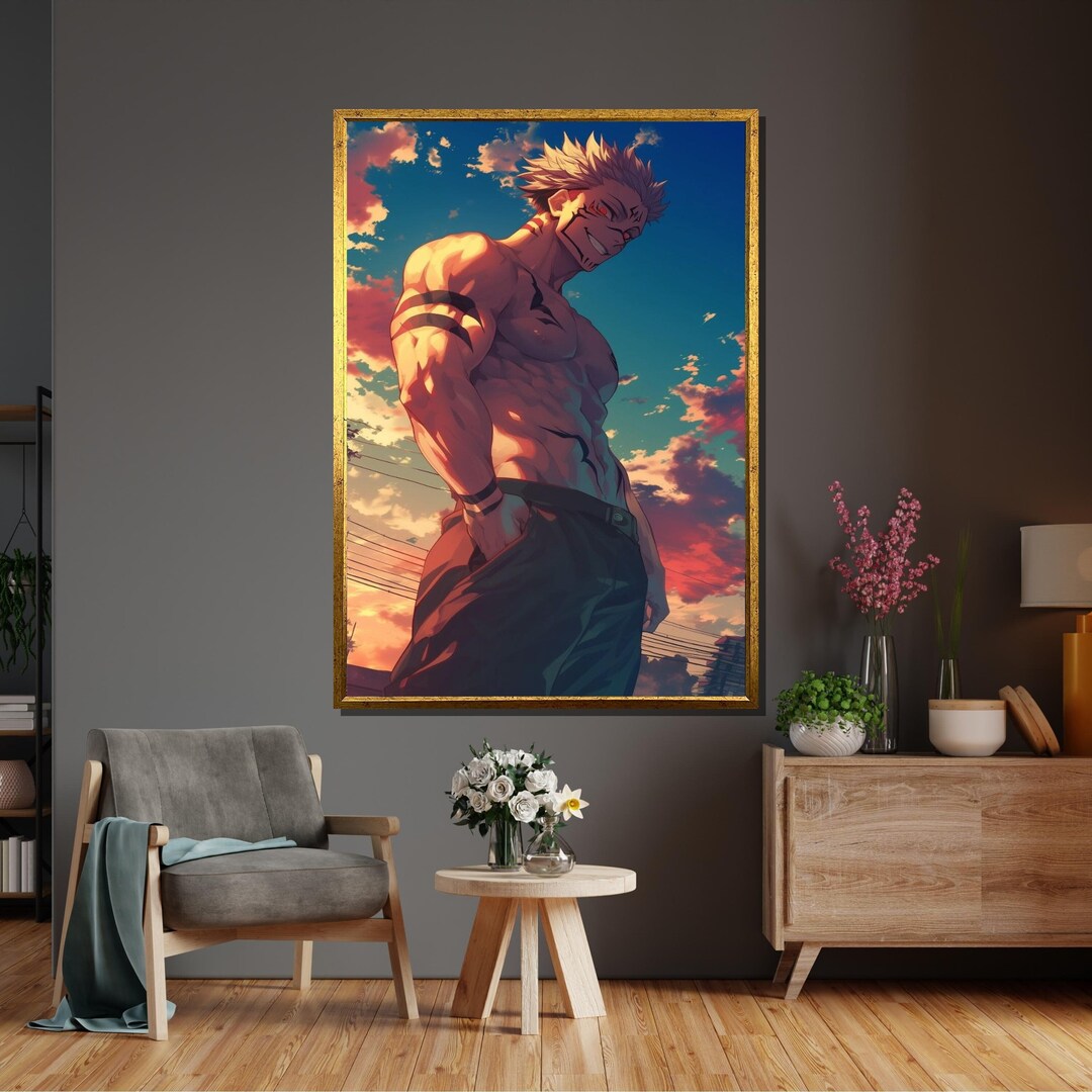 Japanese Sakuna Canvas Art, Home Decor Painting, Wall Art Print, Room ...