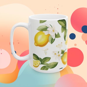 Lemon Mug, Cottagecore Aesthetic Mug, Cute Coffee Cup, Gifts for Her ...