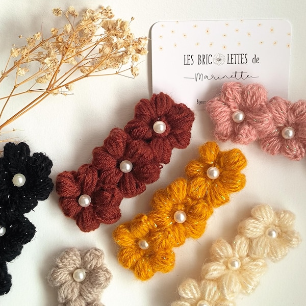 Flower Barrettes - Etsy