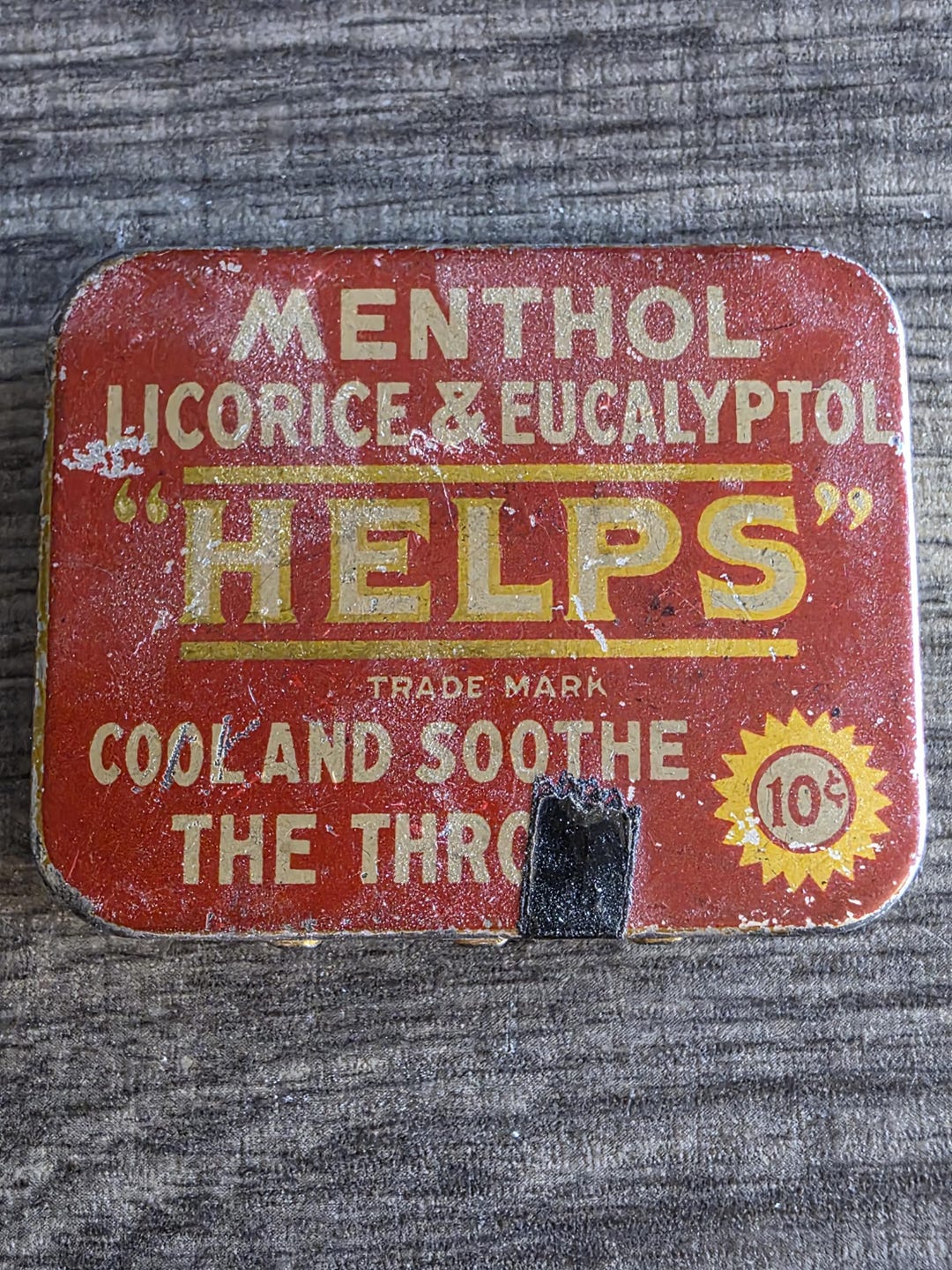 Vintage Helps Licorice & Eucalyptol Tin From the Mid Century - Etsy