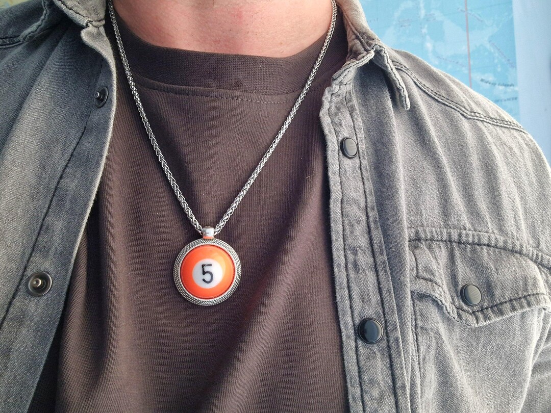 Pool Ball Necklace - Etsy