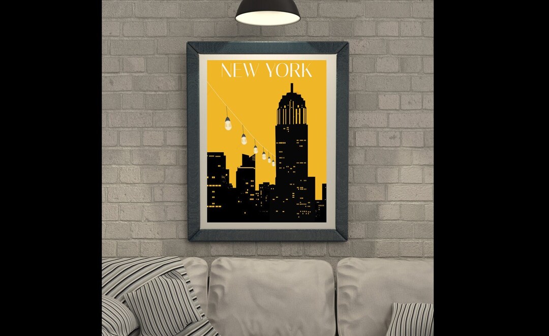 4 New York City Print , New York Skyline , New York Poster, New York ...